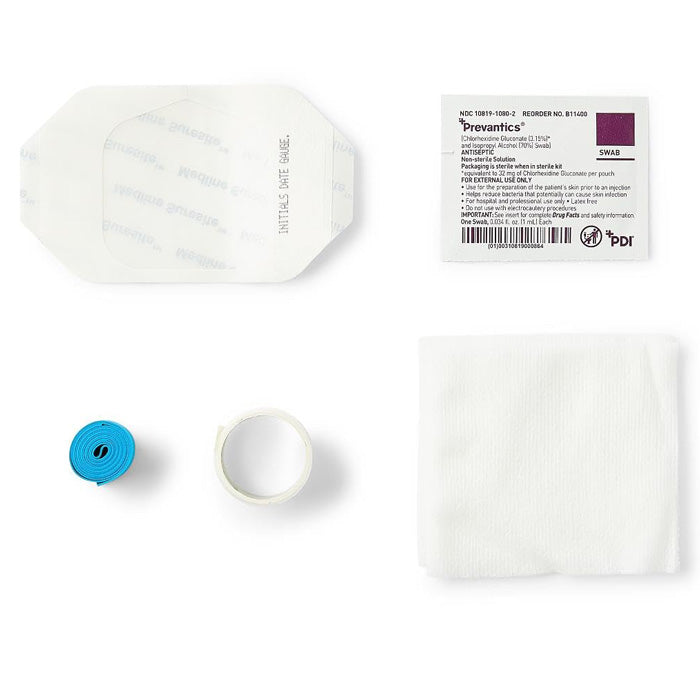 IV Start Kit with CHG Skin Antiseptic Swab & Transparent Dressing 01-8 ...