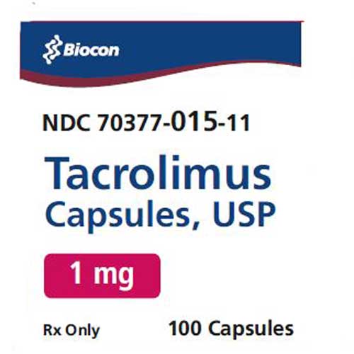 Tacrolimus Capsules 1 mg by Biocon Pharma — Mountainside Medical Equipment