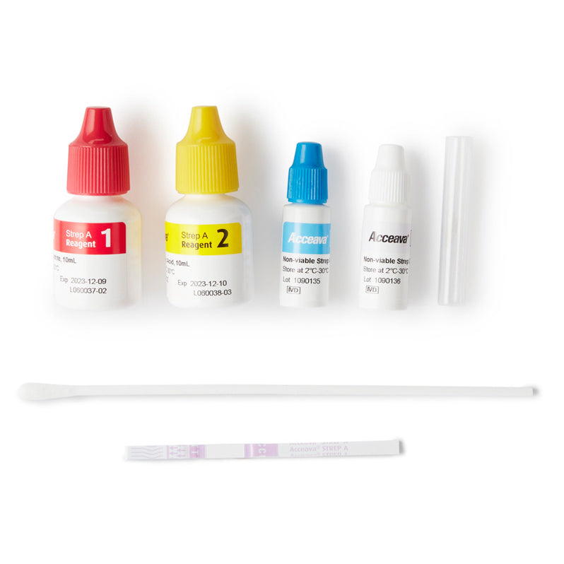 Acceava Rapid Strep A Test Kit CLIA Waived by Abbott Rapid Dx ...