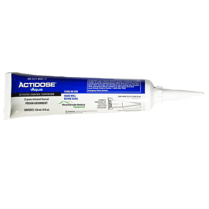 Actidose Aqua Activated Charcoal Poison Absorbent Liquid 120 mL Tube ...