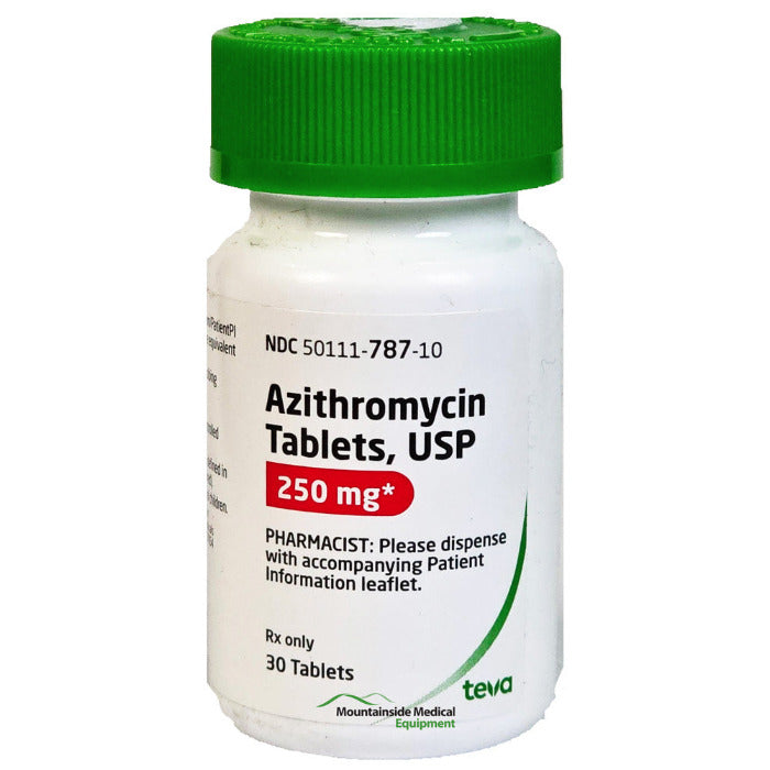 Azithromycin 250 mg - Antibiotic Treatment by Teva — Mountainside Medical