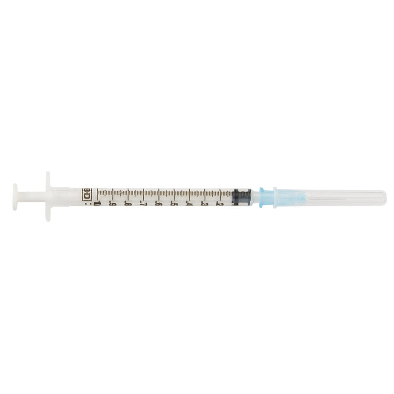 BD 25 Gauge x 5/8" Tuberculin Syringe with Needle 1 mL — Mountainside ...