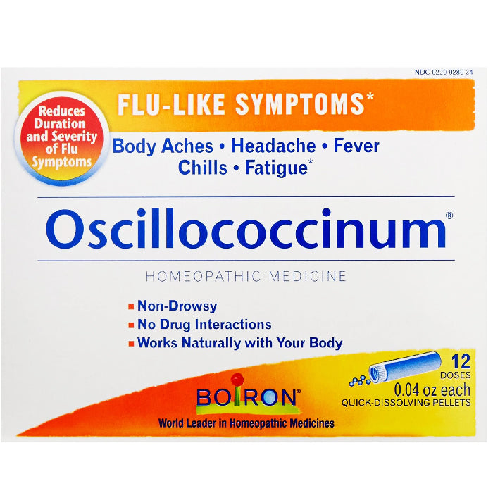 Boiron Oscillococcinum Homeophathic Medicine for Flu like Symptoms 12 ...