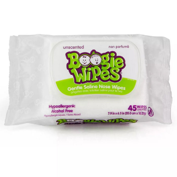 Boogie Wipes Simply Saline Baby Wipes Unscented 45 Count — Mountainside ...