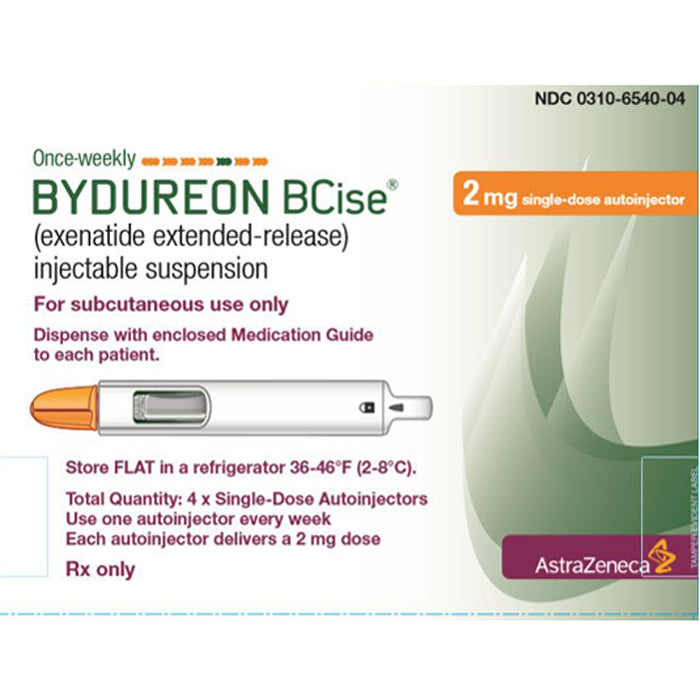 Bydureon BCise Exenatide 2 mg/0.85ml Subcutaneous Auto-Injector, 4 Per ...