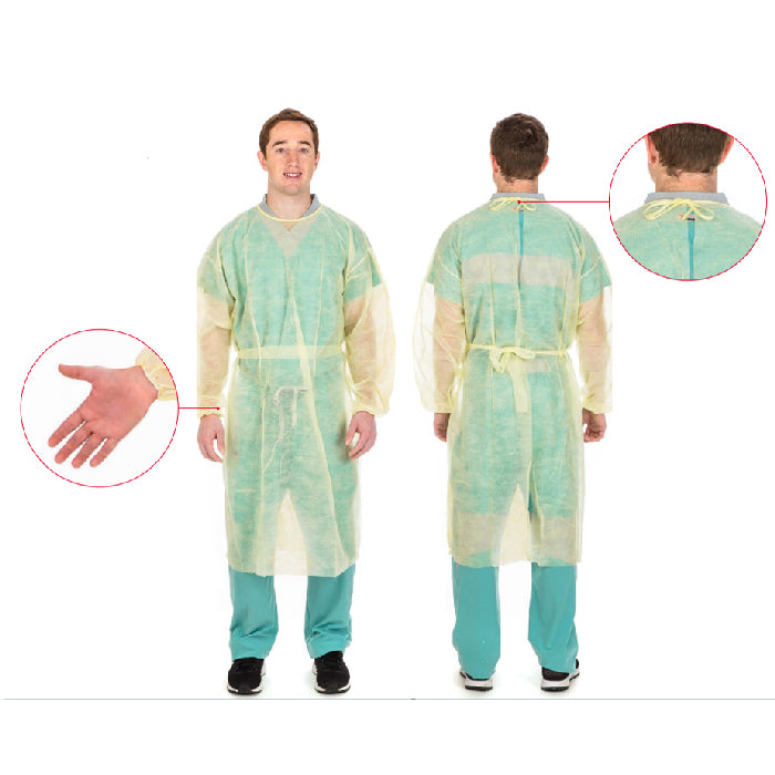 Cardinal Protective Procedure Gown Universal Size, 10-Pack ...