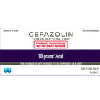 Cefazolin Sodium for Injection 10 gram Pharmacy Bulk Package by Hikma ...