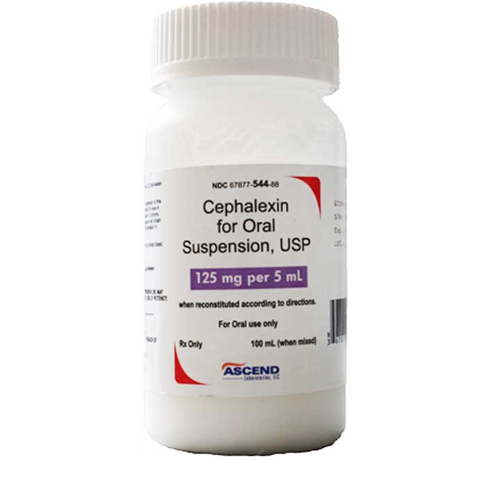 Cephalexin Oral Solution 150 mg/ 5 mL Antibiotic Medicine ...