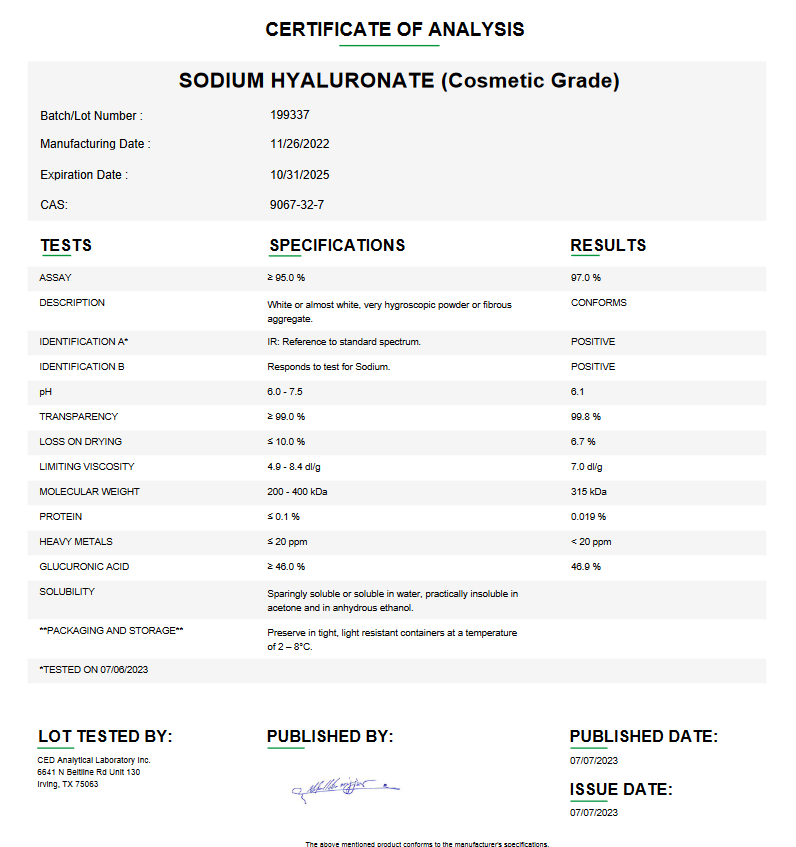 Sodium Hyaluronate: Hydration & Anti-Aging Skincare API — Mountainside ...