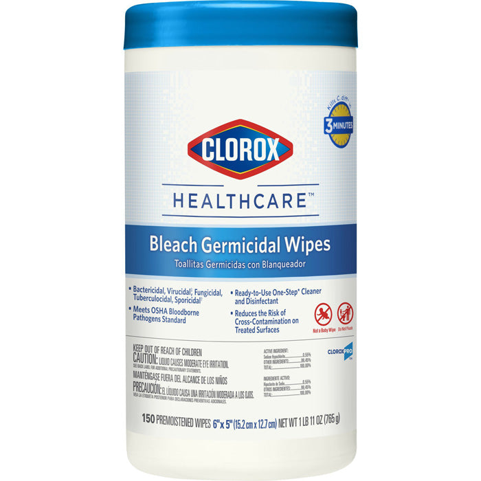 Clorox Bleach Germicidal Wipes Hospital-Grade Disinfectant ...
