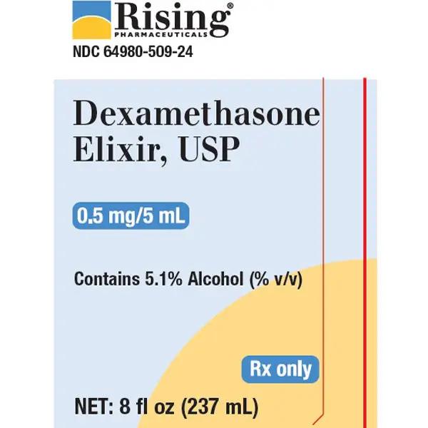 Dexamethasone Elixir 0.5 mg/5 mL Oral Liquid Solution 8 oz ...
