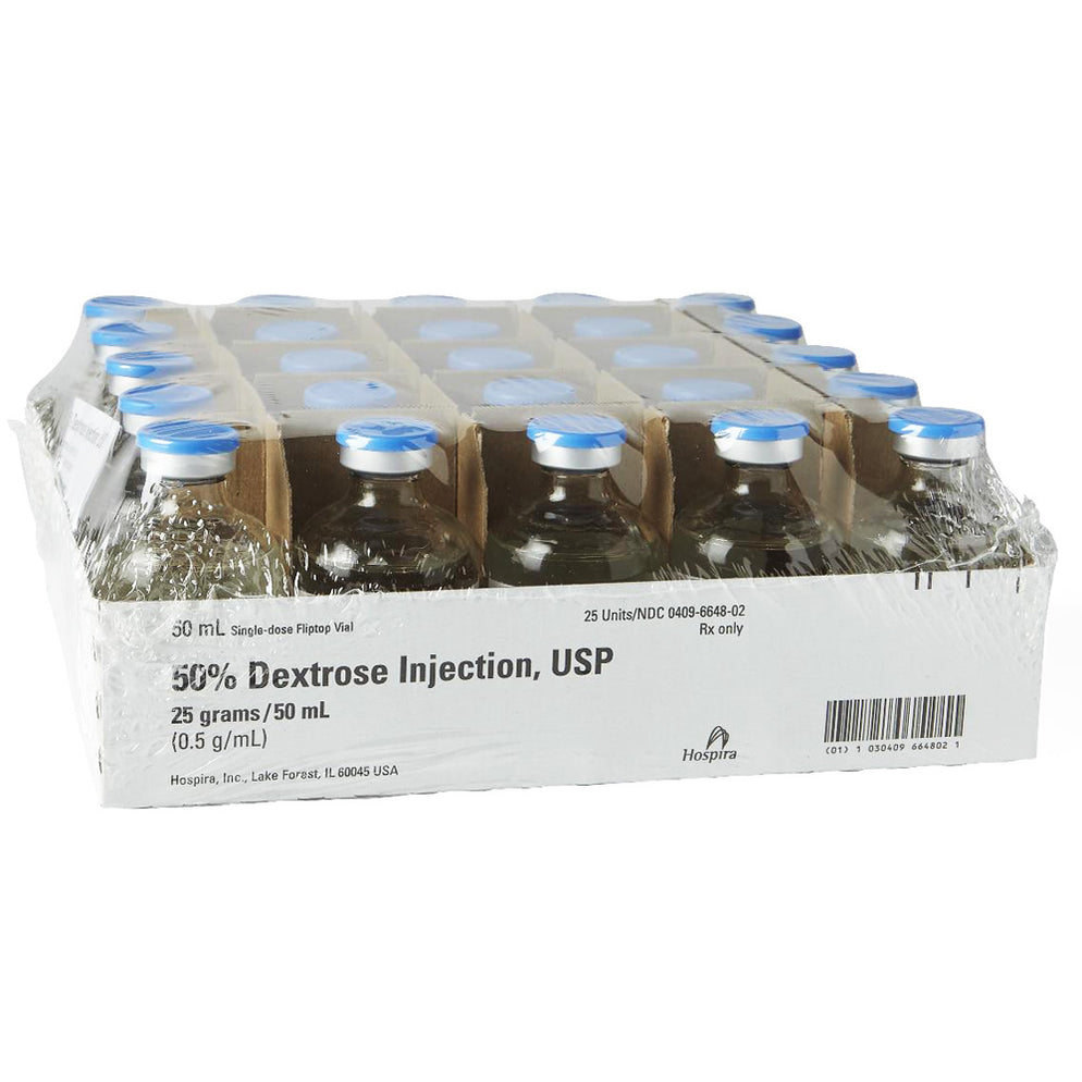 Dextrose 50% Injection 50 mL: Rapid Hypoglycemia Relief — Mountainside Medical