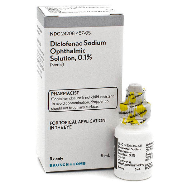 Diclofenac Sodium Eye Drops Ophthalmic Solution 0.1% (RX ...