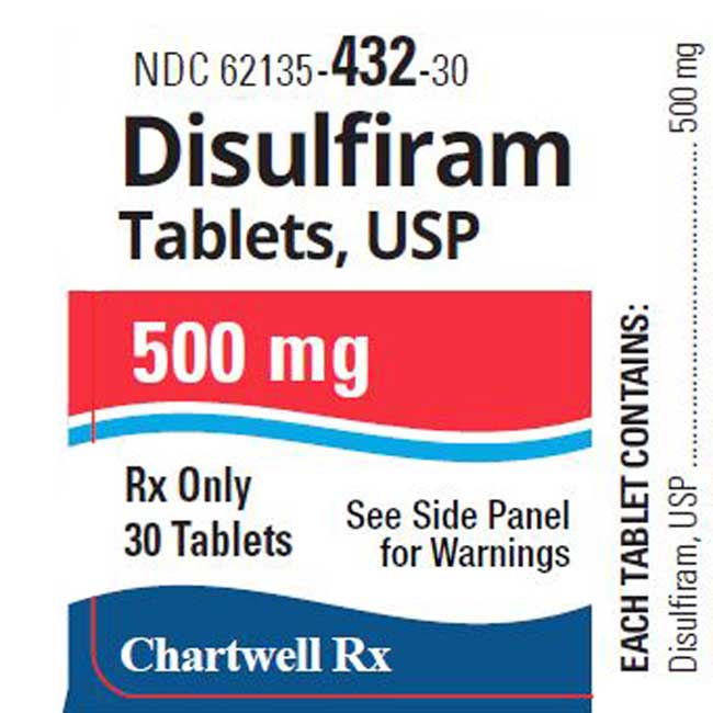 Disulfiram Tablets 500 mg by Chartwell 30 Count (RX) — Mountainside ...