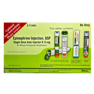 Epinephrine Jr Epipen Auto-Injector Ages & Weight 33 to 66 lbs ...