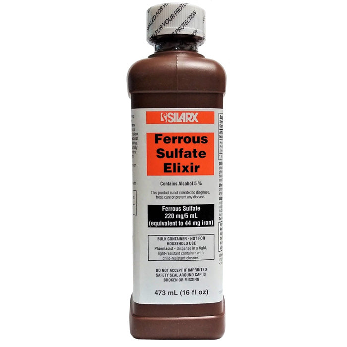 Ferrous Sulfate Liquid Iron Supplement Elixir 473 mL — Mountainside ...