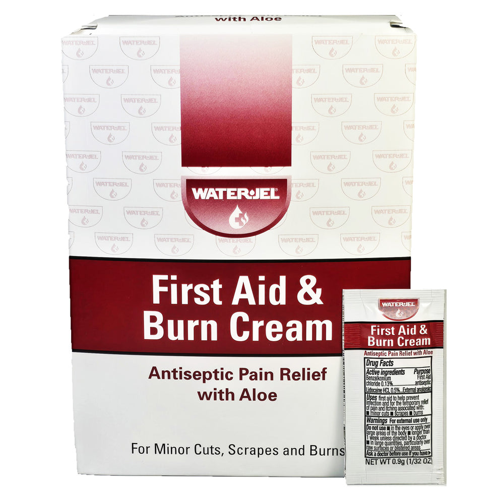 Water Jel First Aid Burn Cream with Aloe Vera Packets — Mountainside ...