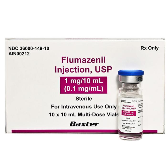 Flumazenil Injection 10 mL Multiple Dose Vials by Baxter — Mountainside ...