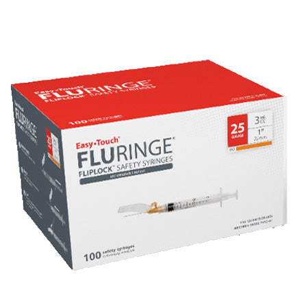 Fluringe Flu Vaccine Safety Syringes with FlipLock Shield ...