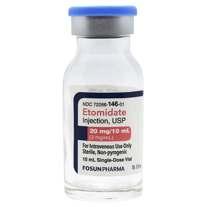 Etomidate for Injection 2 mg Single-dose Vials 10mL — Mountainside ...