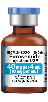 Furosemide for Injection 40mg Per 4 mL, 25/Tray - Meitheal Pharmaceuti ...