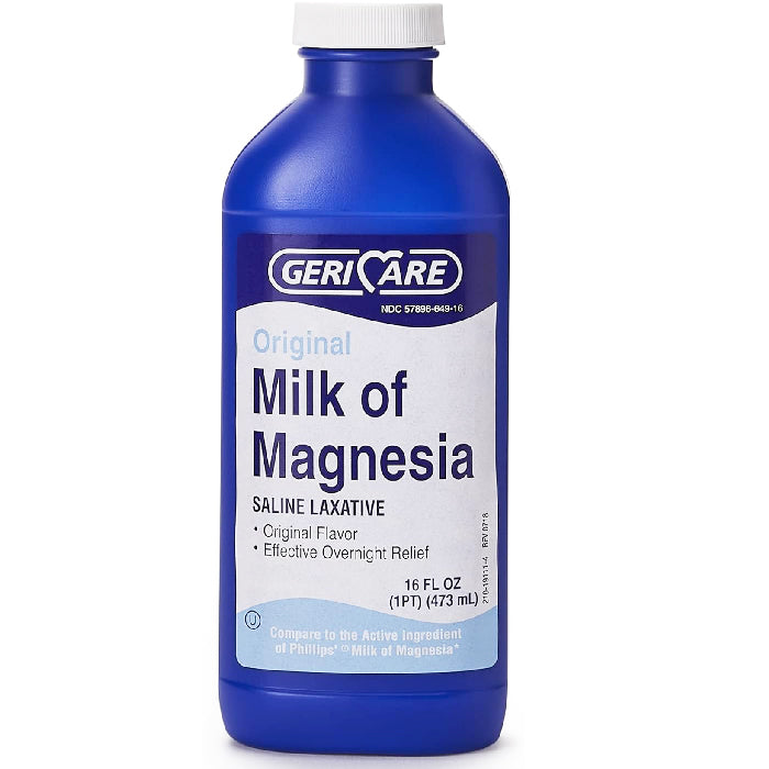 GeriCare Milk of Magnesia Saline Laxative Original Flavor 16 oz ...