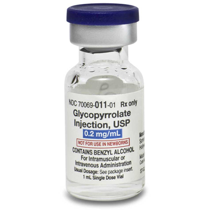 Glycopyrrolate for Injection by Somerset Pharma — Mountainside Medical ...