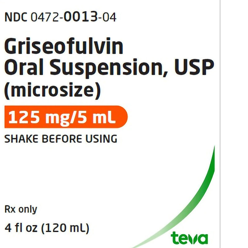 Griseofulvin Oral Suspension Liquid 125 mg/5 mL — Mountainside Medical