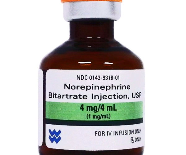 Norepinephrine Bitartrate Injection: Uses, Dosages — Mountainside Medical