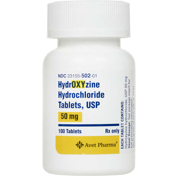 Hydroxyzine HCL Tablets 50 mg Strength — Mountainside Medical Equipment