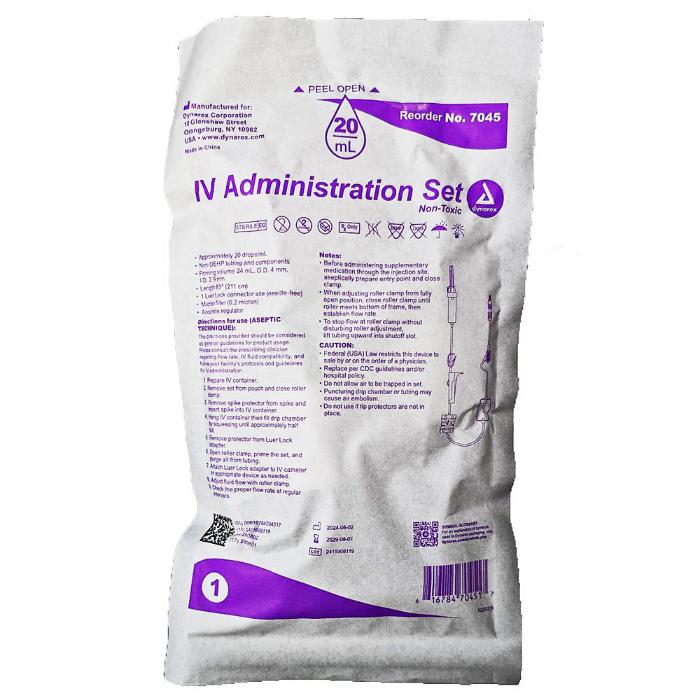 IV Admin Set 20 Drop: Flow Control for Accurate Infusion — Mountainside Medical