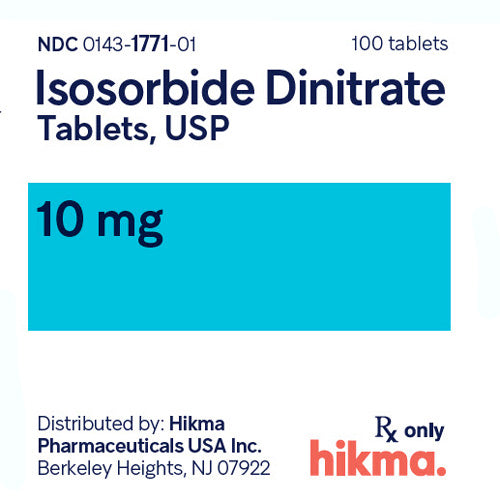 Isosorbide Dinitrate Tablets 10 mg by Hikma — Mountainside Medical