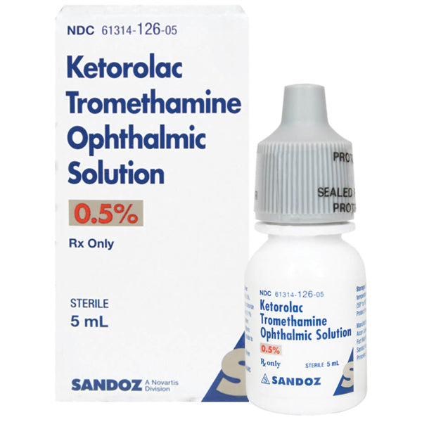 Ketorolac Tromethamine 0.5% Eye Drops Ophthalmic Solution ...