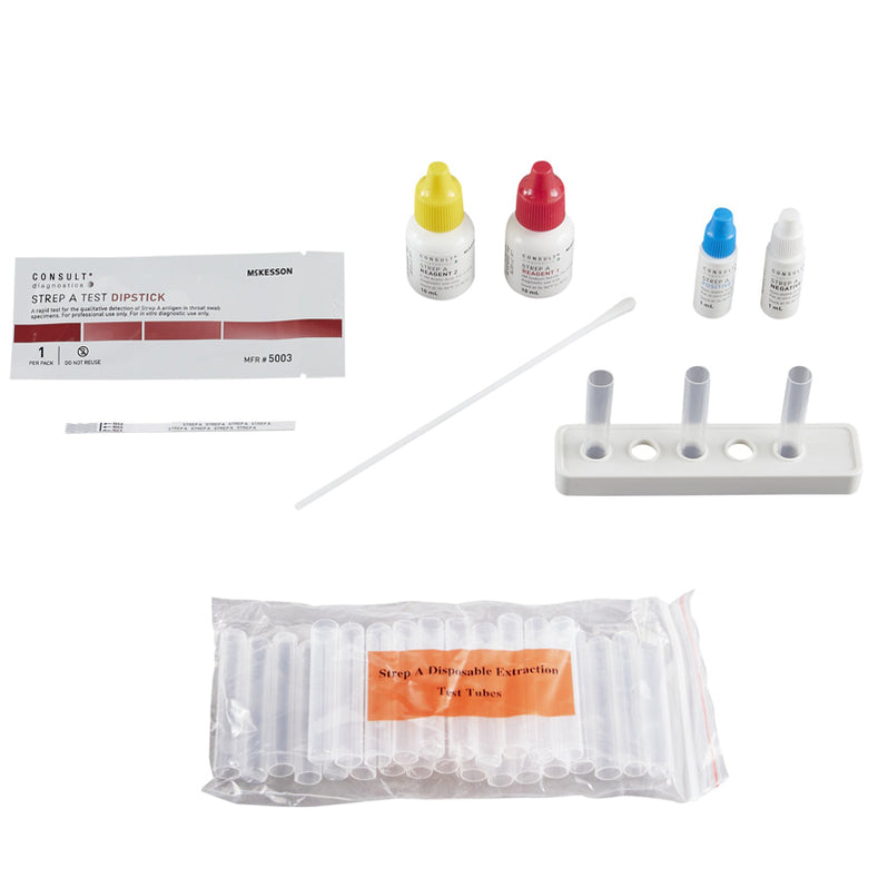 Rapid Strep A Test Kit - Accurate Throat Swab, 25/Box — Mountainside ...