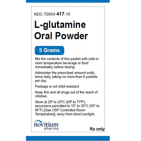 L-Glutamine Oral Powder 5 Gram Packets 60/Box (RX) — Mountainside ...