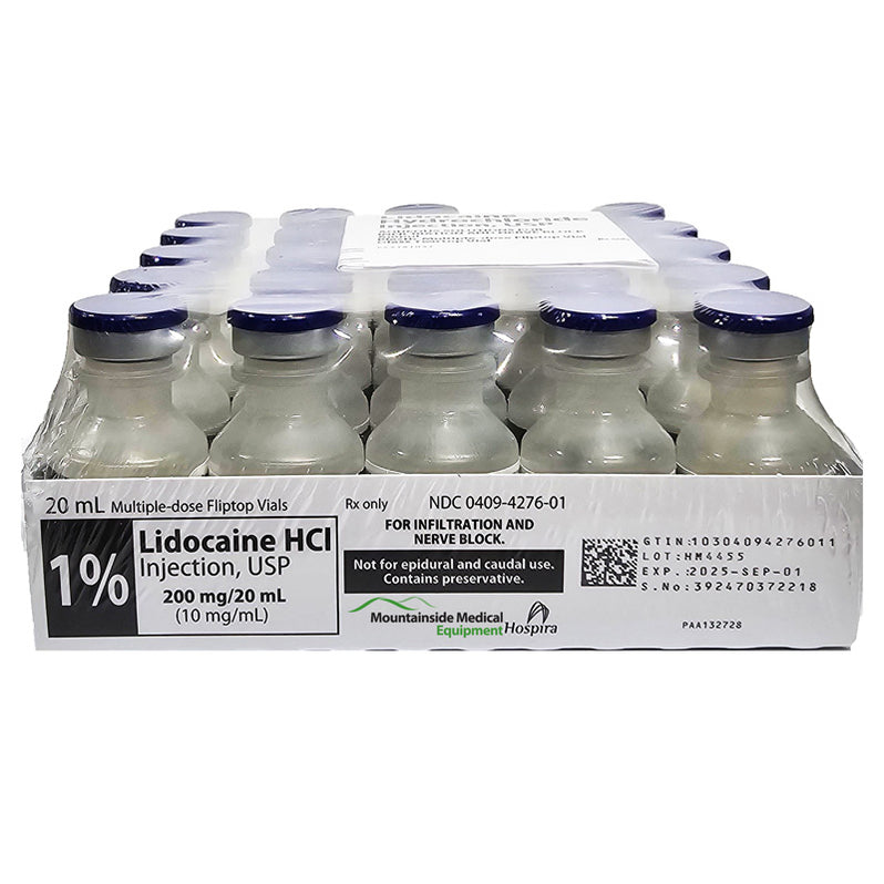 Hospira Lidocaine 1% Injection | Local Anesthesia & Pain — Mountainside Medical
