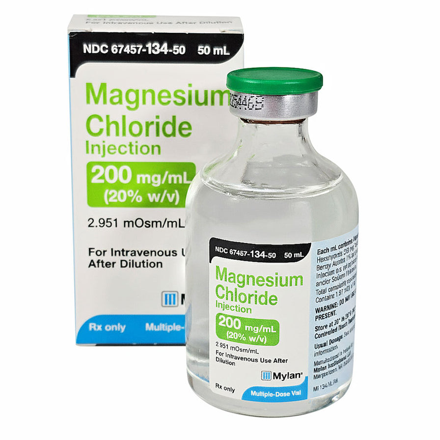 Magnesium Chloride Injection 200 mg/mL Multi-dose Vial 50 mL ...