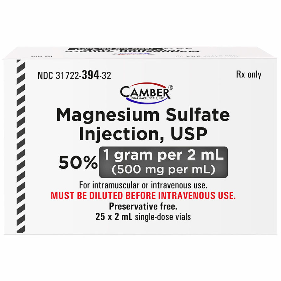 Magnesium Sulfate Injection 50% for — Mountainside Medical