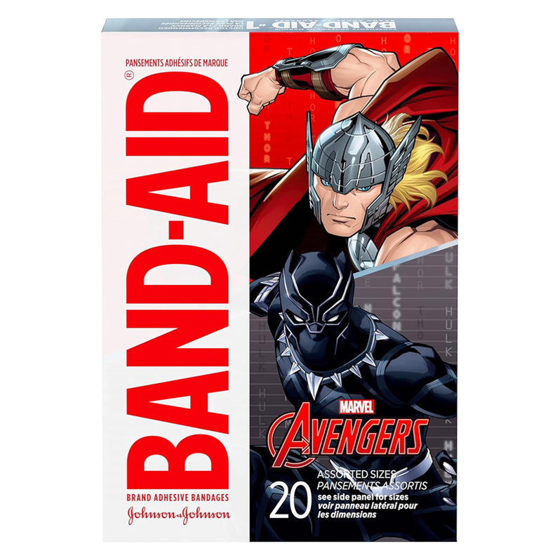 Band-Aid Adhesive Bandages Marvel Avengers Characters — Mountainside ...