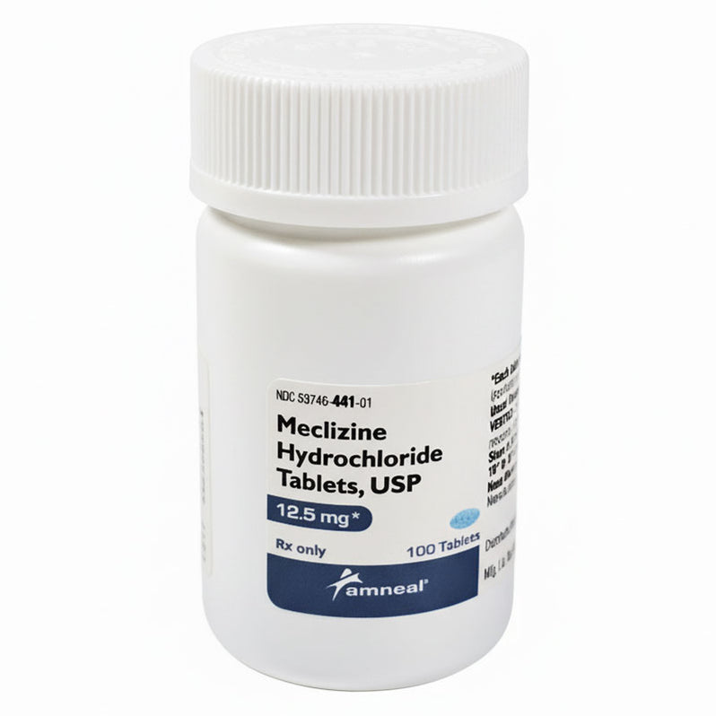 Meclizine Hydrochloride Tablets 12.5 mg by Amneal — Mountainside Medical