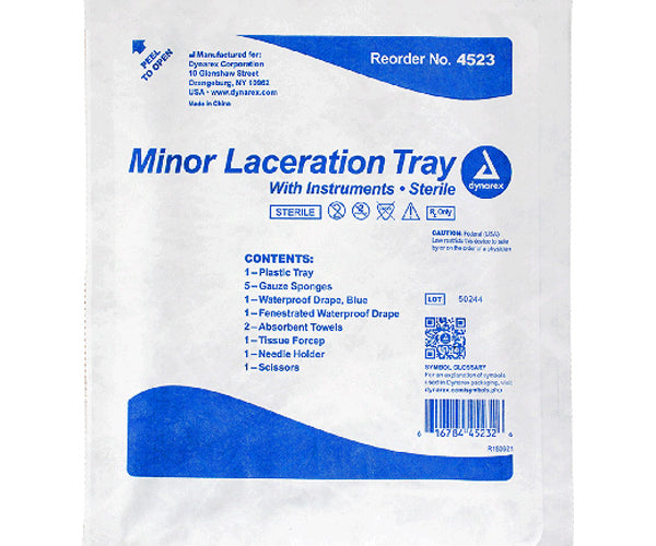 Laceration Tray: Wound Care and Minor Surgical Kit, Sterile ...