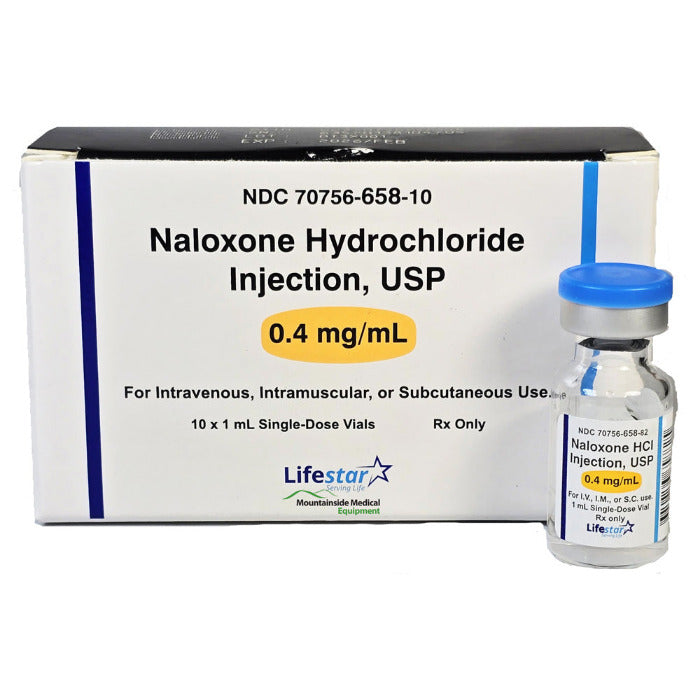 Naloxone Hydrochloride Injection 0.4 mg/mL SIngle Dose 1 mL ...