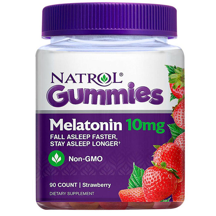 Natrol Melatonin Gummies 10 mg Sleep-Aid Strawberry Flavor — Mountainside Medical