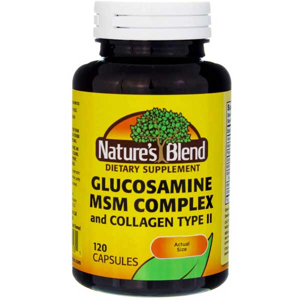 Nature's Blend Glucosamine MSM & Collagen Type Ii Tablets ...