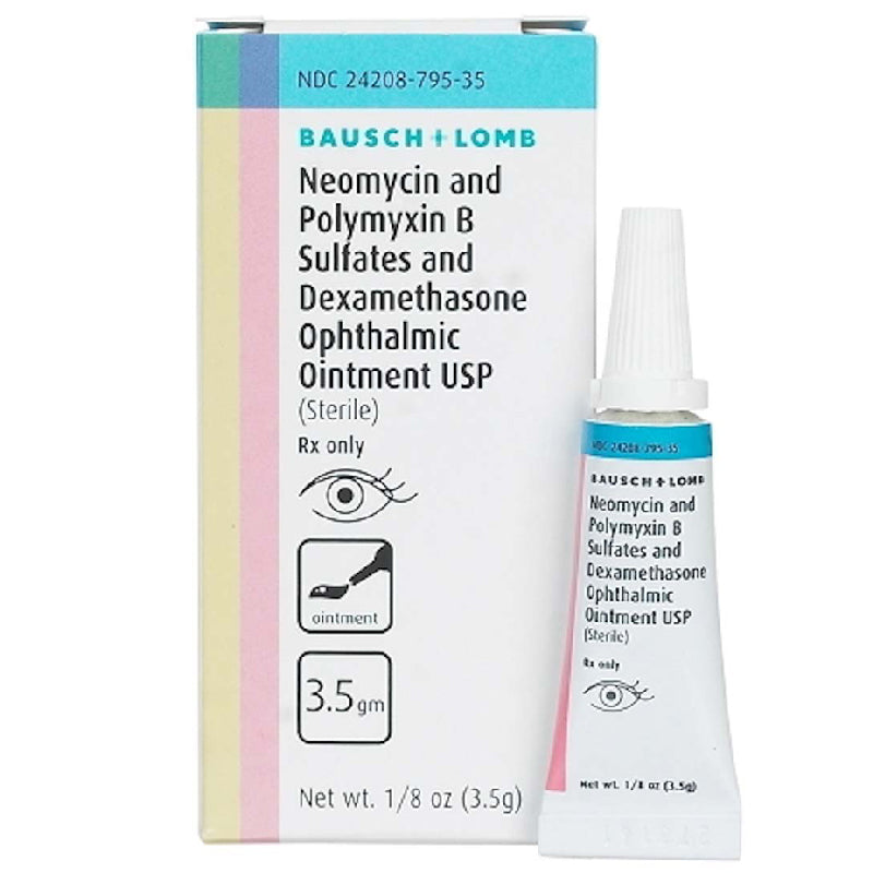 Neomycin Polymyxin Dexamethasone Ophthalmic Ointment 0.1% (RX ...