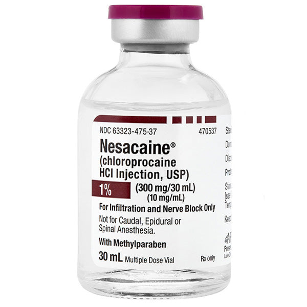 Nesacaine Chloroprocaine HCL 1% Injection 30 mL Multiple-Dose ...