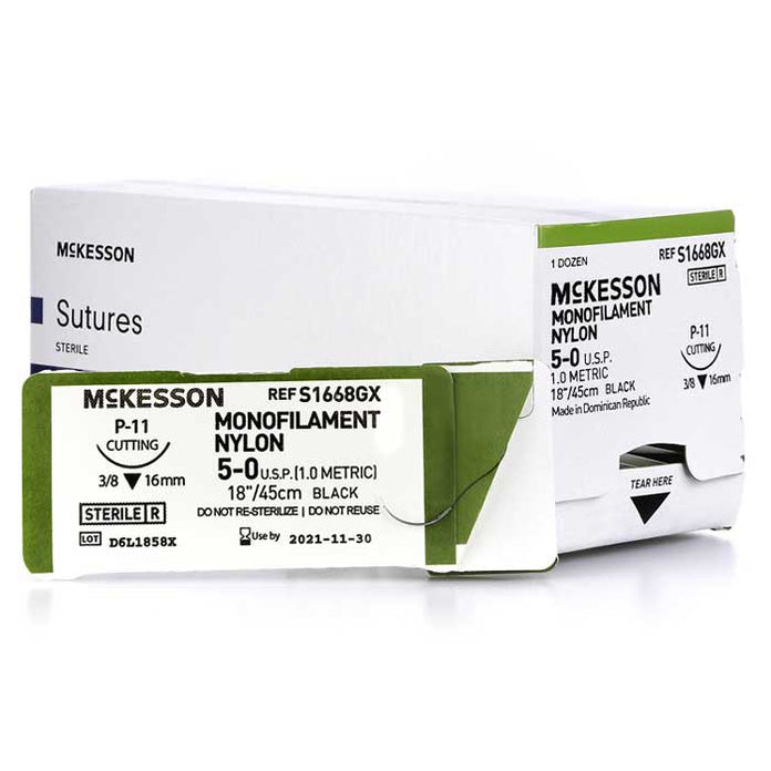 Nylon Sutures 2-0 with Needle Non-Absorbable, Monofilament ...