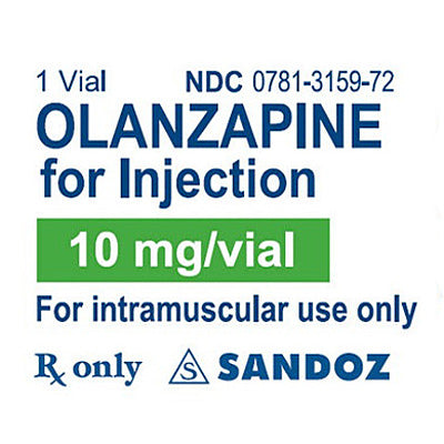 Olanzapine for Injection 10 mg Vial by Sandoz (RX) — Mountainside ...