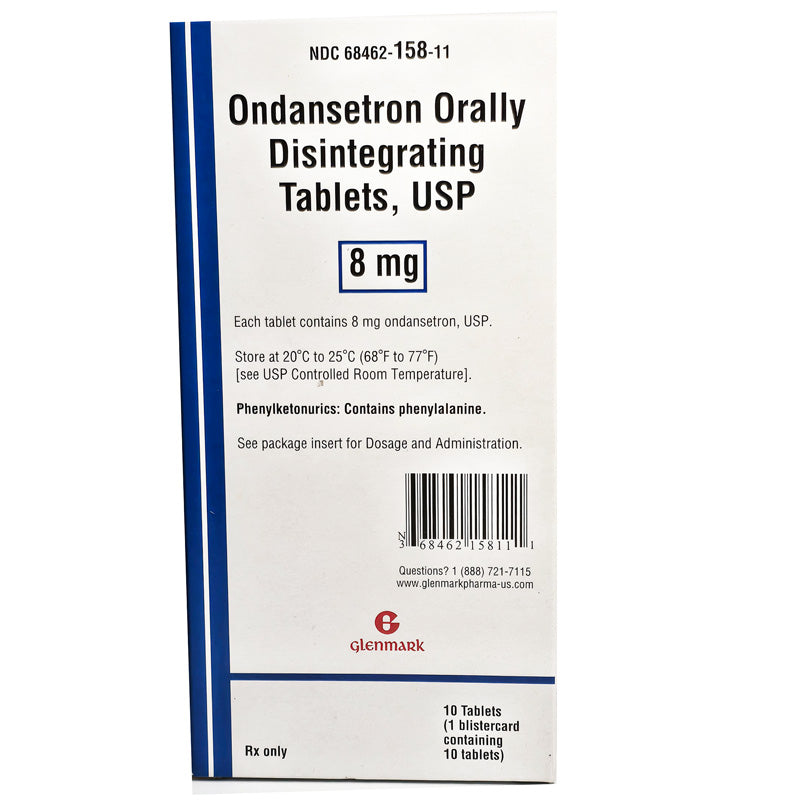 Ondansetron 8 mg Tablets by Glemark — Mountainside Medical Equipment