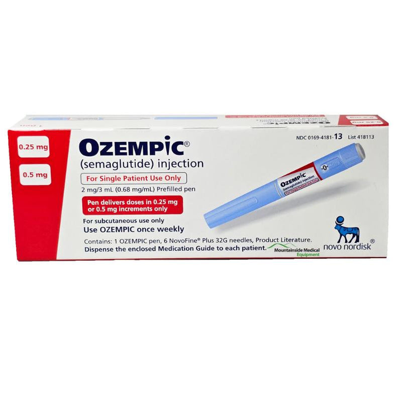 Ozempic (Semaglutide Injection) 0.25mg or 0.5mg — Mountainside Medical